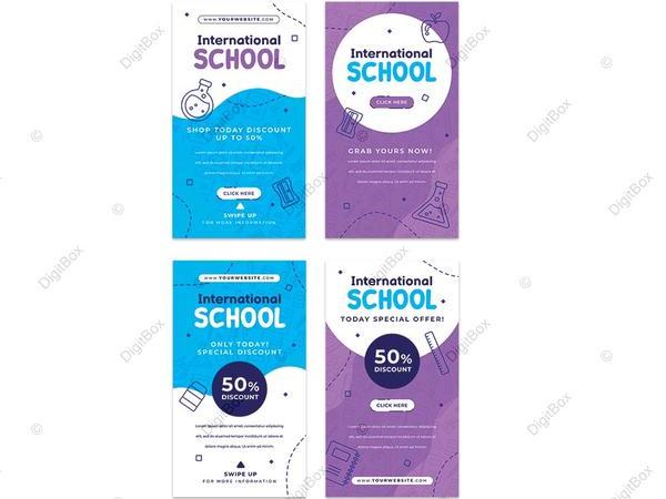 قالب استوری اینستاگرام برای مدرسه دیجیت باکس Digitbox