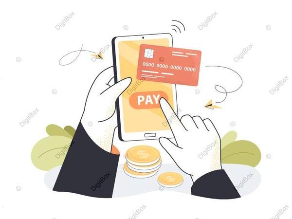 عکس کارتونی پرداخت اینترنتی دیجیت باکس Digitbox