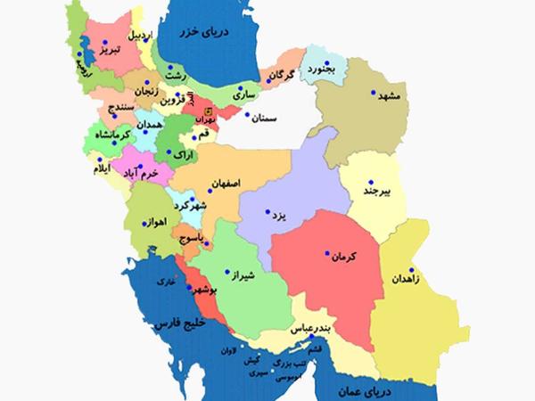 نقشه وکتور استانهای ایران با کیفیت بالا دیجیت باکس Digitbox
