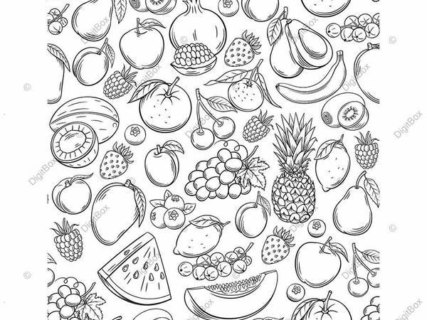 عکس میوه سیاه و سفید - DigitBox