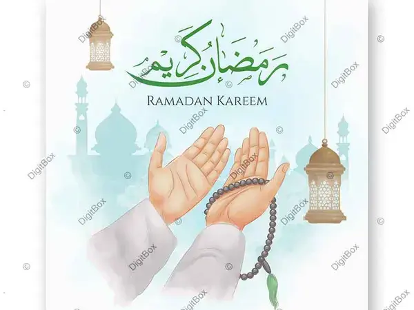 وکتور دست به دعا - دیجیت باکس - DigitBox