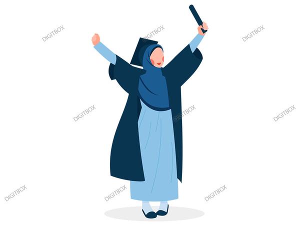 عکس شادی فارغ التحصیلی کارتونی دیجیت باکس Digitbox