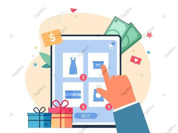 وکتور ثبت سفارش اینترنتی دیجیت باکس Digitbox