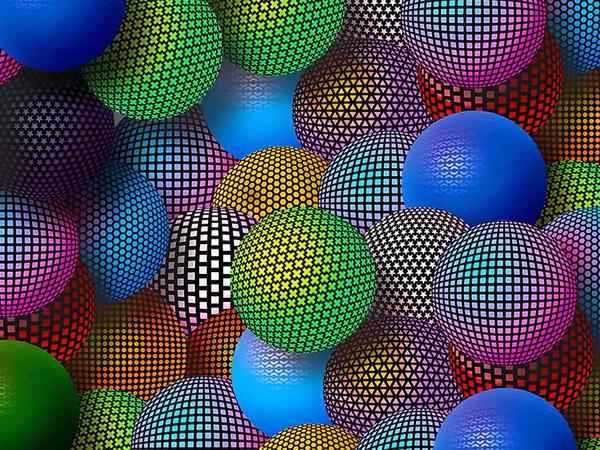 والپیپر توپ های سه بعدی دیجیت باکس Digitbox