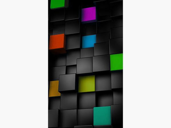 والپیپر سه بعدی مکعب های رنگی دیجیت باکس Digitbox